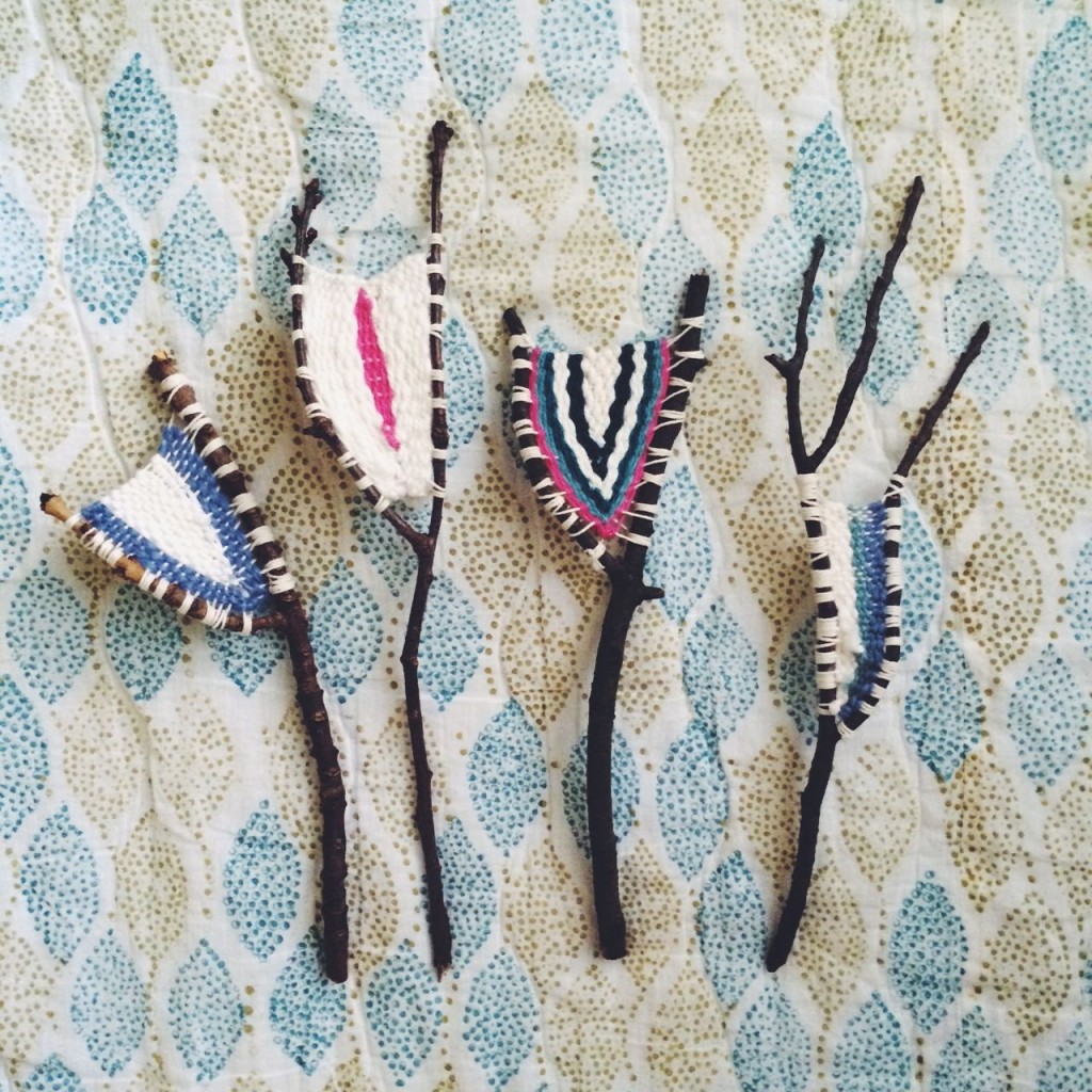 Stick Loom Weaving | Magnesium Blue